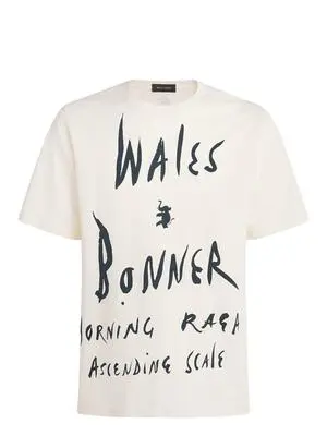 WALES BONNER Cotton Raga T-shirt - Ivory