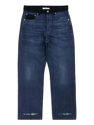 WALES BONNER Studio Straight Leg Jeans - Blue