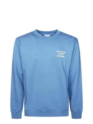 Drole De Monsieur Slogan Hoodie - Blu