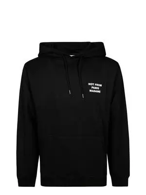 Drole De Monsieur Slogan Hoodie - Nero
