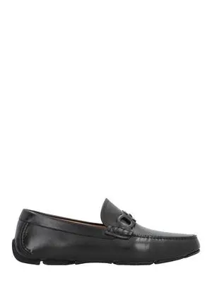 FERRAGAMO Calf Leather Loafers - Black