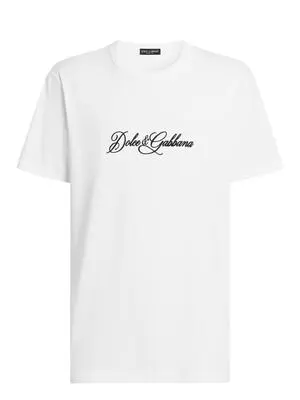 Dolce & Gabbana Short-sleeve Crewneck T-shirt - Bianco