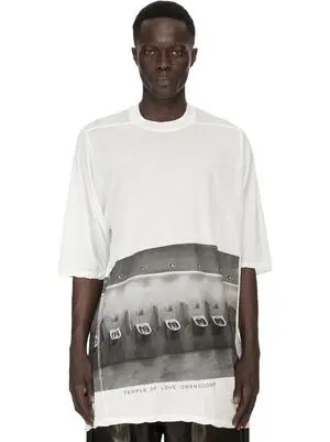 Rick Owens Oversized Crewneck T-shirt - Bianco