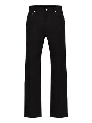 Rick Owens Low-rise Loose-fit Wool Trousers - Nero