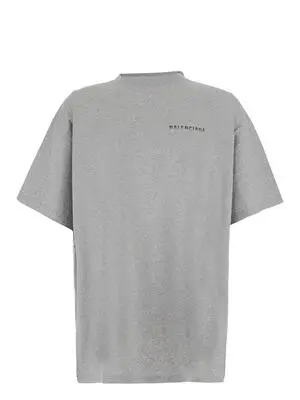 Balenciaga Oversized Cotton T-shirt - Grey