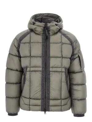 C.P. COMPANY Quilted Hooded Puffer Jacket - Fallen Rock