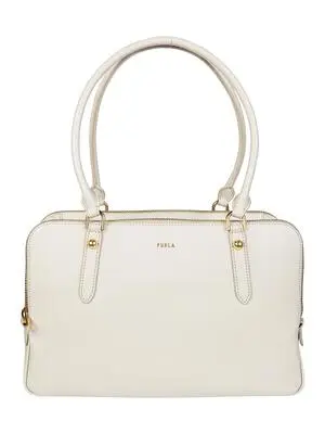 Furla Giulia Large Boston Handbag - Beige