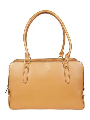 Furla Giulia Large Boston Handbag - Marrone