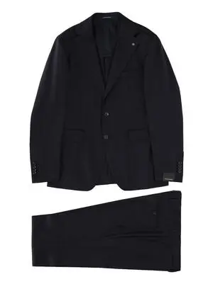 Tagliatore Vesuvius Two-piece Virgin Wool Dress For - Blue