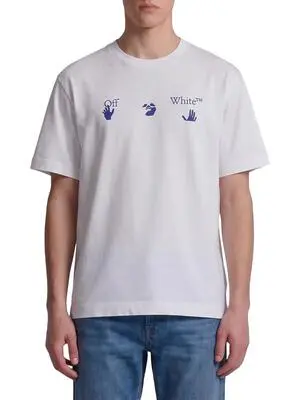 Off-White Tobacco Arrow Skate Short-sleeve T-shirt - White