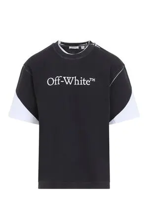 Off-White Negative Big Bookish Skate Short Sleeve Tee - White