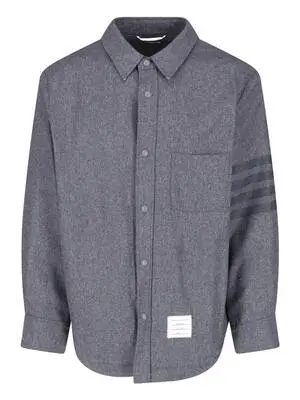 THOM BROWNE Thom Browne Men's Wool Button-Front Shirt