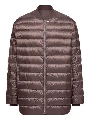 Moncler Down Zip-up Jacket - Marrone