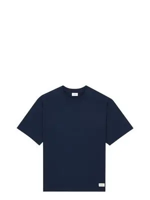Saint Laurent Crewneck Sweatshirt With Hip Patch - Blu