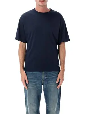 Saint Laurent SAINT LAURENT Crewneck Sweatshirt With Hip Patch Blu