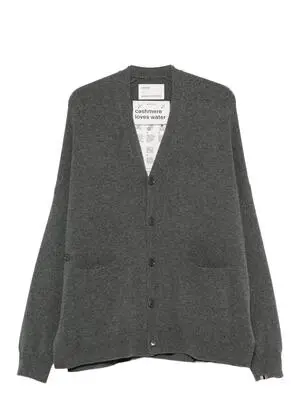 Extreme Cashmere EXTREME CASHMERE V-Neck Button-Up Cardigan Grey