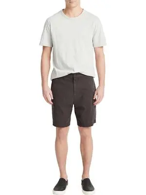 Vince Garment-dyed Cotton Twill Cargo Shorts - Soft Black
