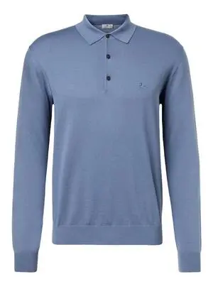 Etro Cotton Polo Sweater - Blue