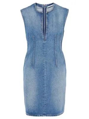 Stella McCartney Denim Mini Dress Vintage - Blue