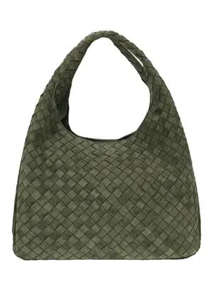 Bottega Veneta Large Campana Shoulder Bag - Green