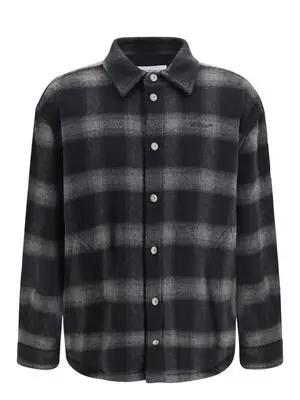 Off-White Padded Flannel Jacket - Black