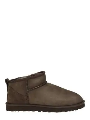 UGG Classic Ultra Mini Suede Boots - Brown