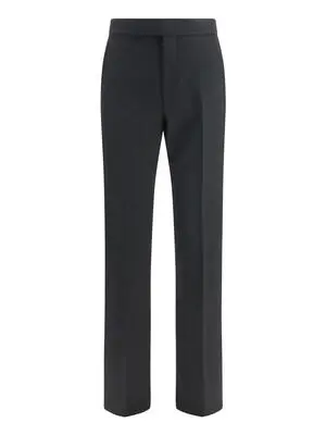 TOM FORD Tailored Wool Trousers With Front Pleats - Black