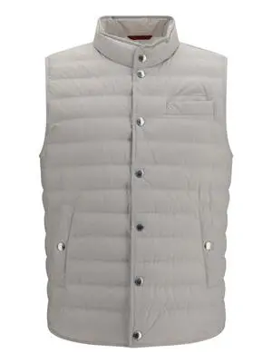 Brunello Cucinelli Sleeveless Padded Gilet - White