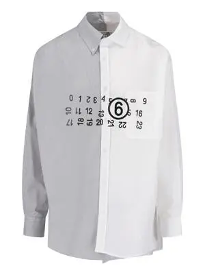 MAISON MARGIELA Asymmetrical Shirt "numeric - White