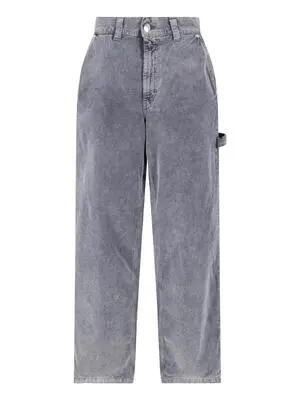 HAIKURE Sibilla Velvet Pier" Corduroy Trousers - Gray