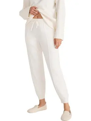 HAVEN WELL WITHIN Organic Cotton Pintuck Joggers - Ivory