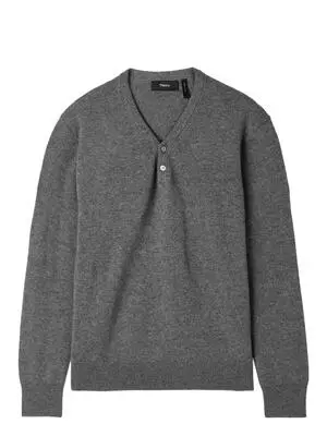 Theory Cashmere Sweater With Mother-of-pearl Buttons - No