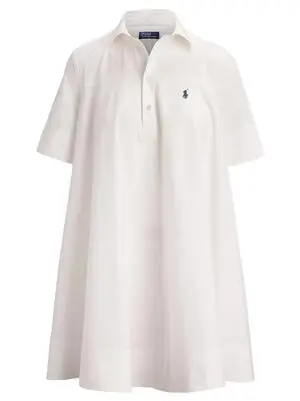 Polo Ralph Lauren A-line Mini Shirt Dress - White