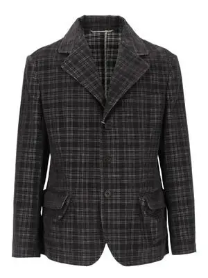 VIVIENNE WESTWOOD Wreck Jacket With Plaid Pattern - Grey
