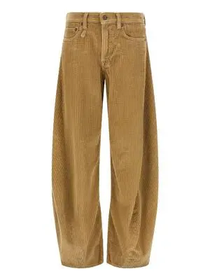 R13 Wide-leg Twisted Seam Trousers - Brown