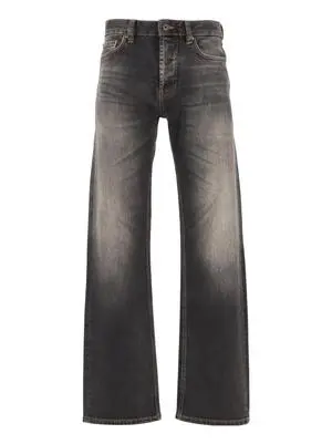 Emporio Armani Straight-leg Belt-loop Jeans - Grey