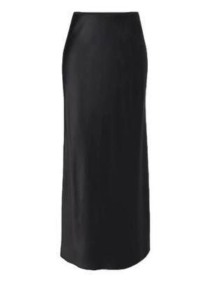 JOSEPH Isaak Silk Satin Maxi Skirt - Black