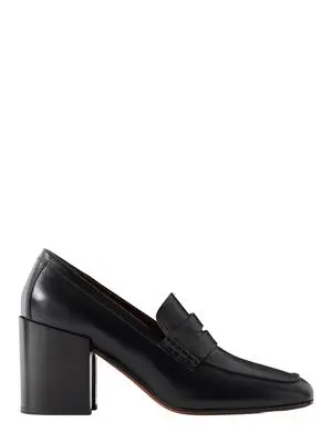 Dries Van Noten Leather Block Heel Pumps - No