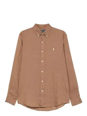 Polo Ralph Lauren Button-down Linen Shirt - Brown