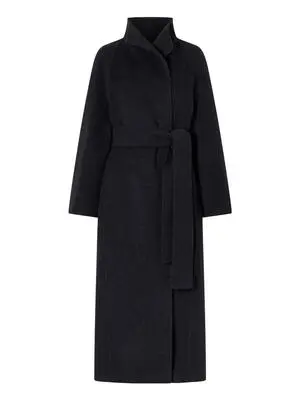 Khaite Belted Wool Long Coat - No