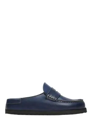 BIRKENSTOCK Naples Loafer Mules - Midnight Blue