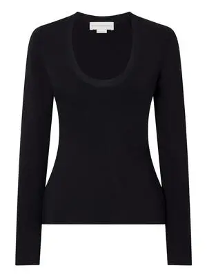 Stella McCartney Scoop Neck Fine Knit Top - No