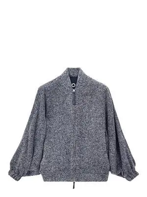 Giorgio Armani Long Sleeve Zip-up Jacket - Gray