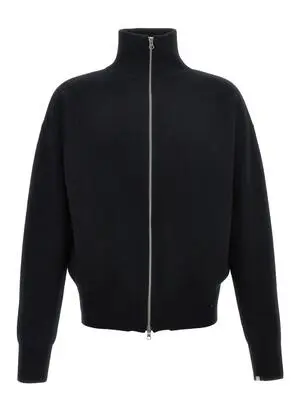Extreme Cashmere Long-sleeved Knitted Cardigan - Black
