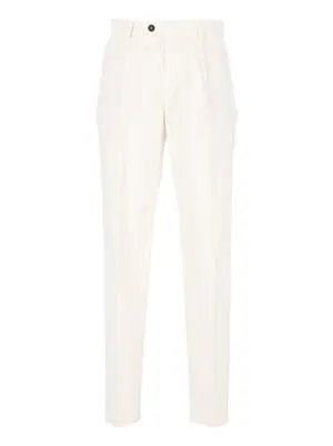 Eleventy Belted Casual Pants - White