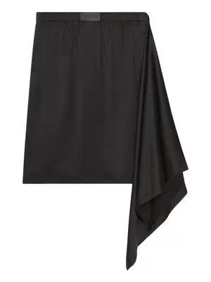 COURREGES Draped Satin Skirt - Black