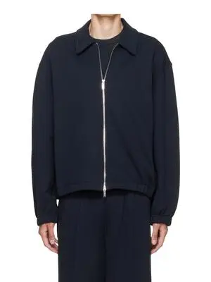 Helmut Lang Collared Long-sleeved Casual Jacket - Black