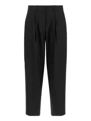 GIANLUCA CAPANNOLO Nora Cropped Balloon Pants - Black