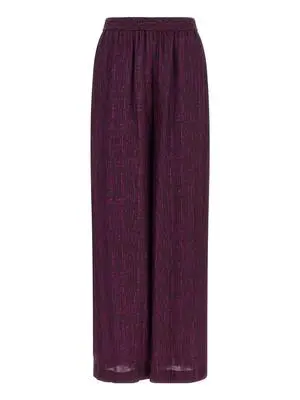 GIANLUCA CAPANNOLO Wide-leg Pants - Purple