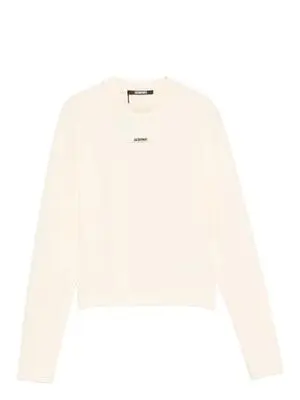 Jacquemus Logo-patch Long-sleeve T-shirt - No